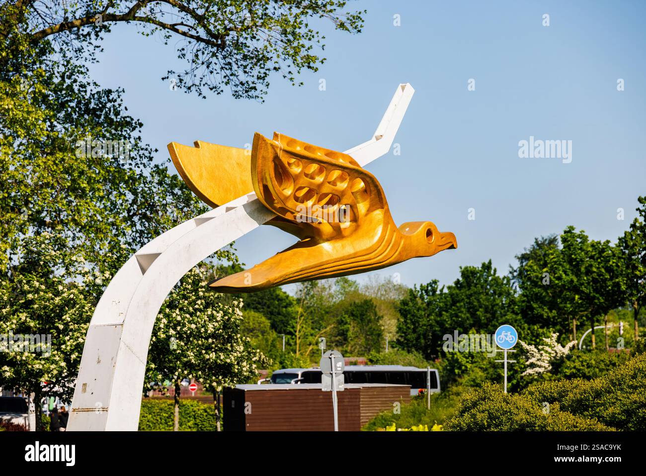 KAPPELN, GERMANY - May 15, 2024: Albatross the figurehead of seiling ship Gorch Fock Stock Photo ...