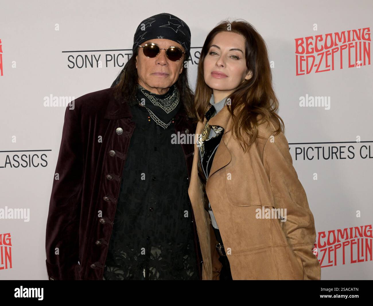 Hollywood, California, USA. 27th Jan, 2025. Wayne Jobson and Nadia ...