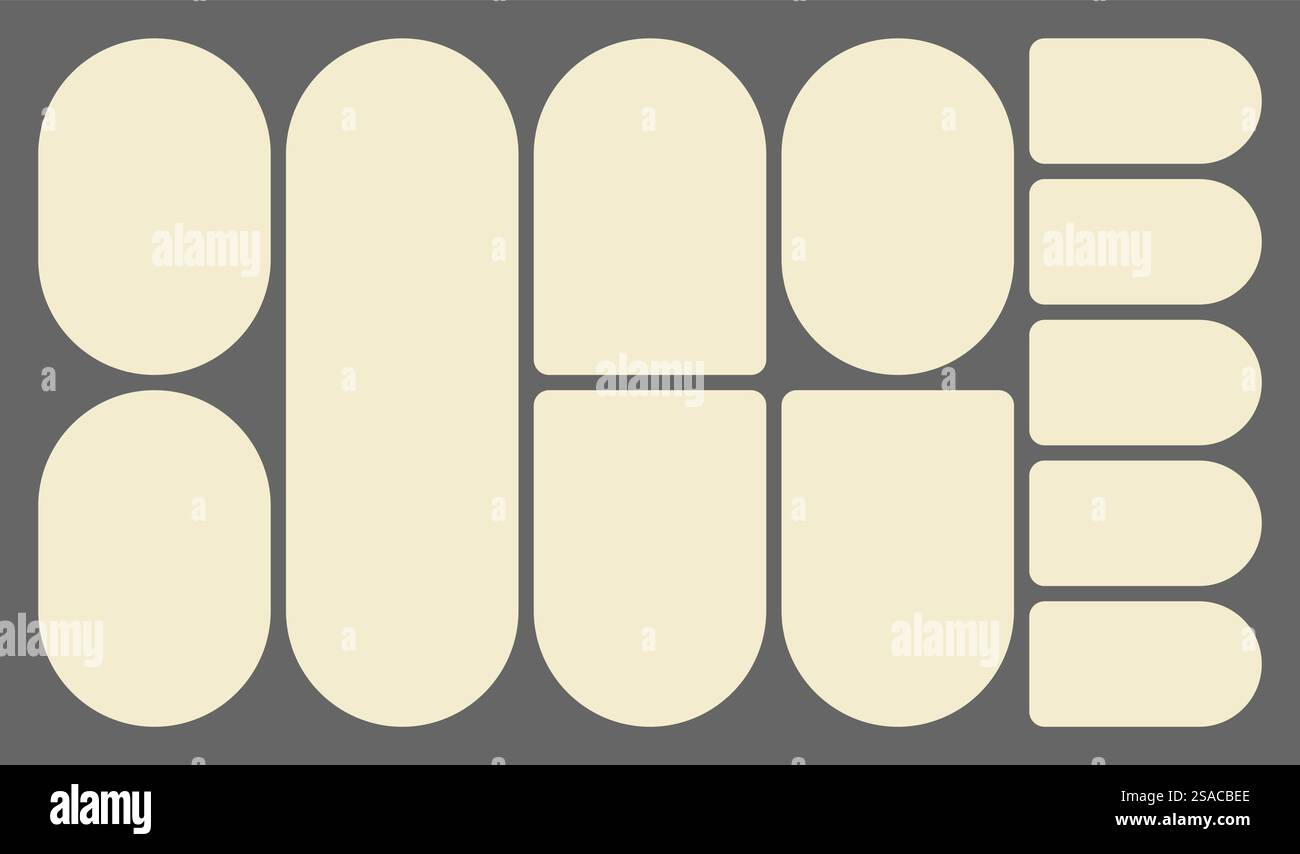 Dimensions 16x9 trendy bento grid layout style brick Ui UX templates ...