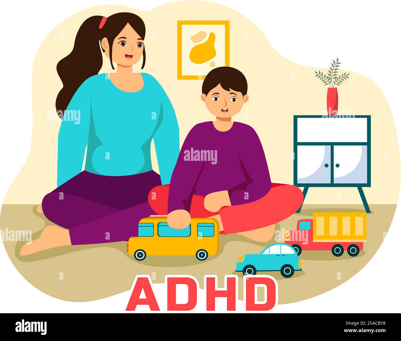 Adhd children activity Stock Vector Images - Alamy