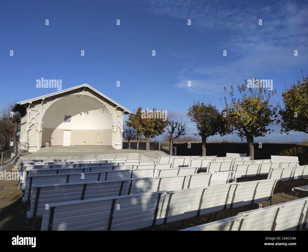 Concert shell in Ahlbeck, Usedom Island Stock Photo - Alamy