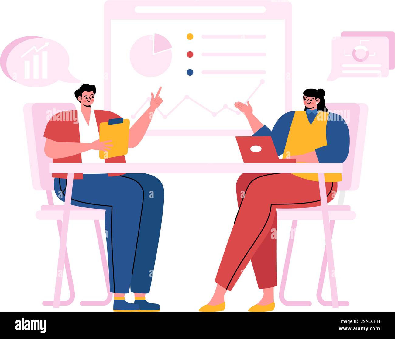 Business Audit Documents Vector Illustration With Charts Accounting Calculations And