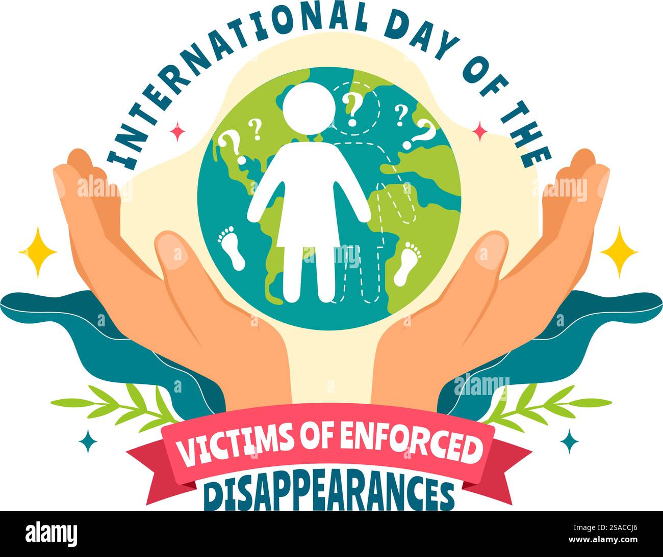 International Day of the Victims of Enforced Disappearances Vector ...