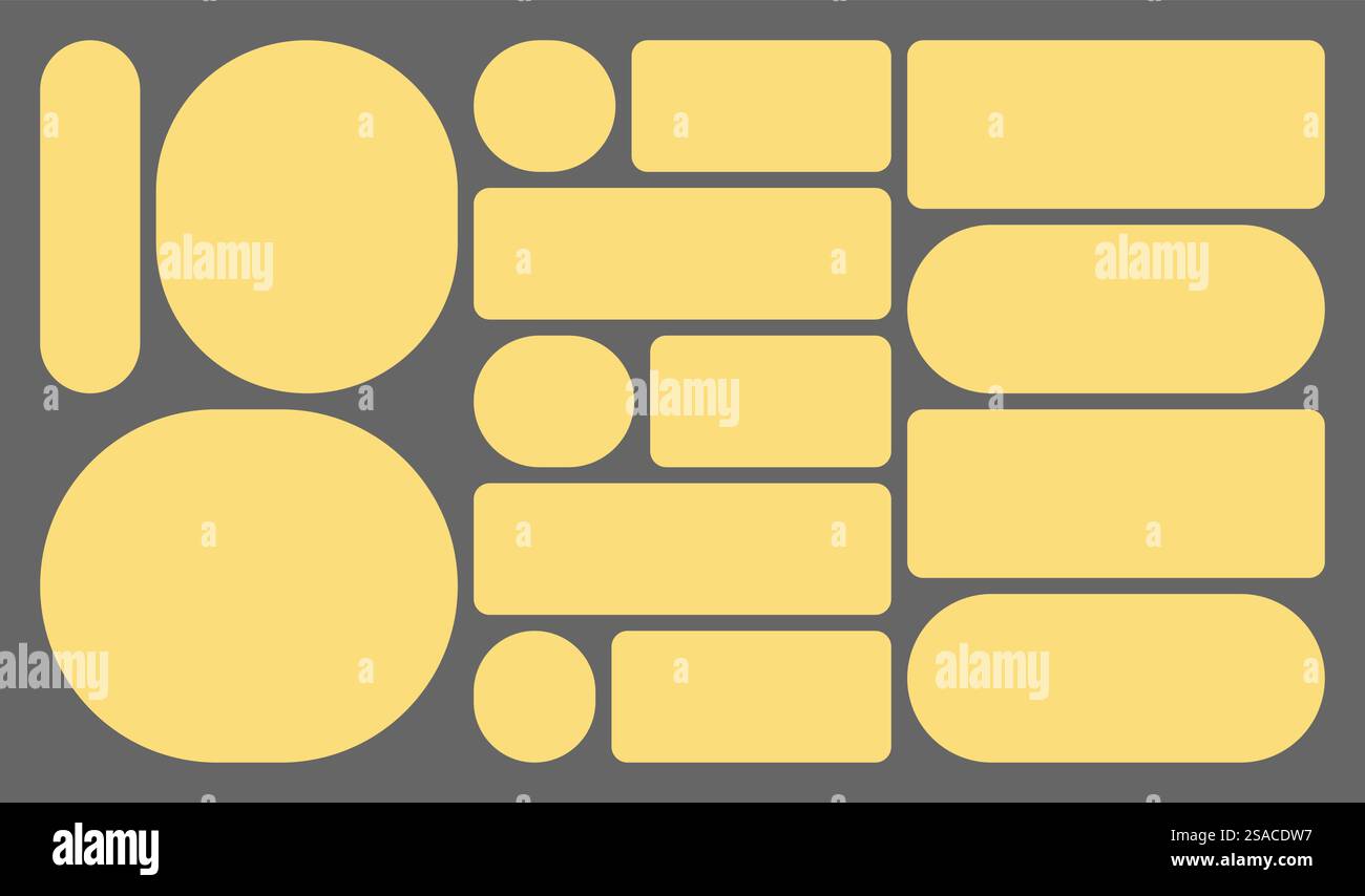 Dimensions 16x9 trendy bento grid layout style brick Ui UX templates ...