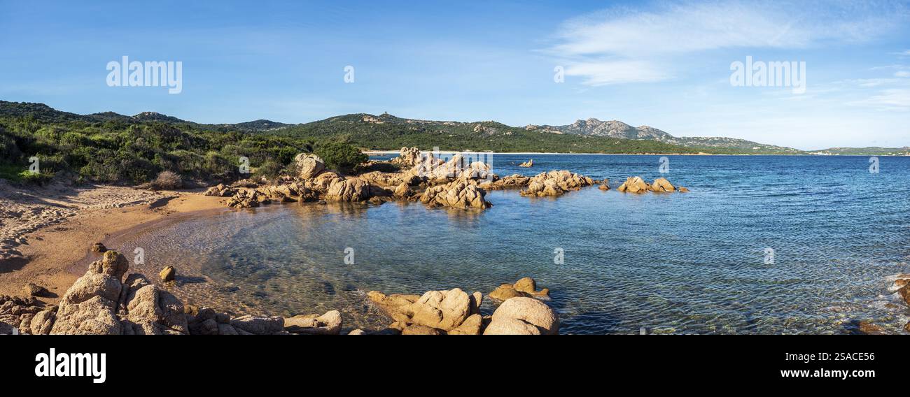 A picture of the beautiful beach of Liscia Ruja in Sardinia Stock Photo ...
