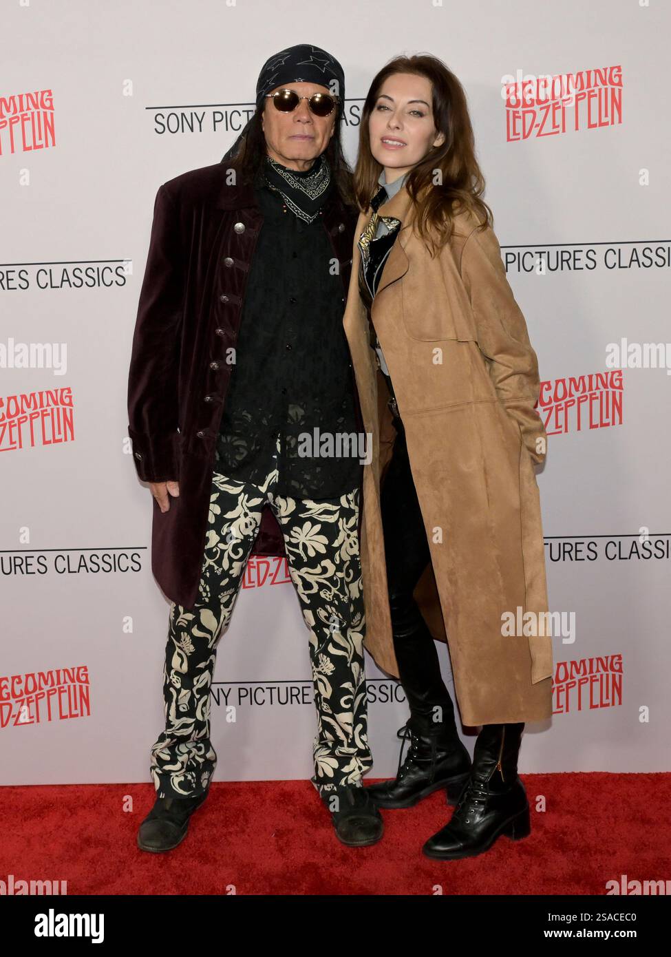 Hollywood, California, USA. 27th Jan, 2025. Wayne Jobson and Nadia ...