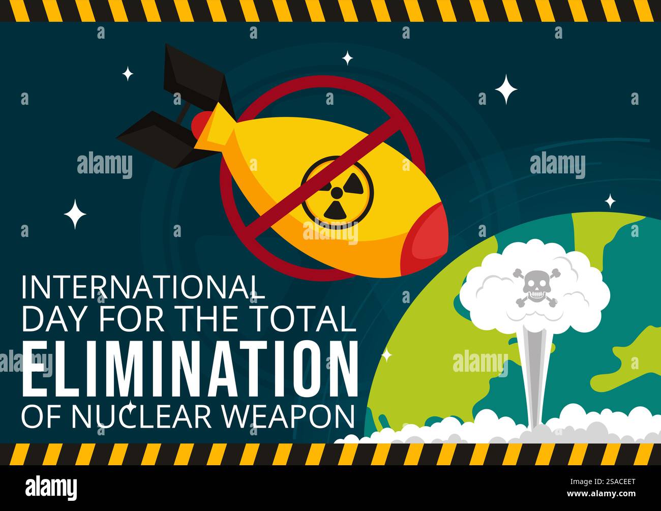 International Day for the Total Elimination of Nuclear Weapons Vector ...