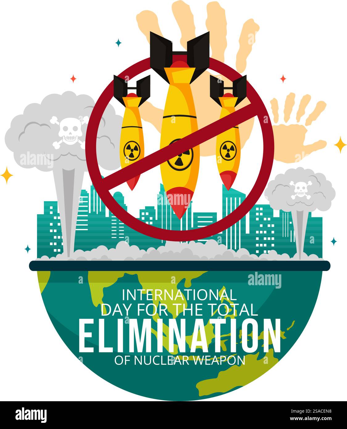 International Day for the Total Elimination of Nuclear Weapons Vector ...