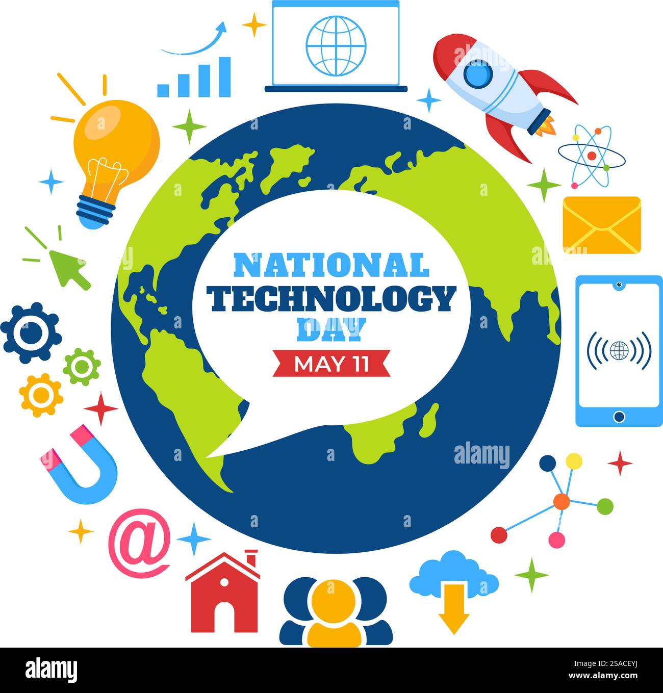 National Technology Day Vector Illustration on 11 May with Creative ...