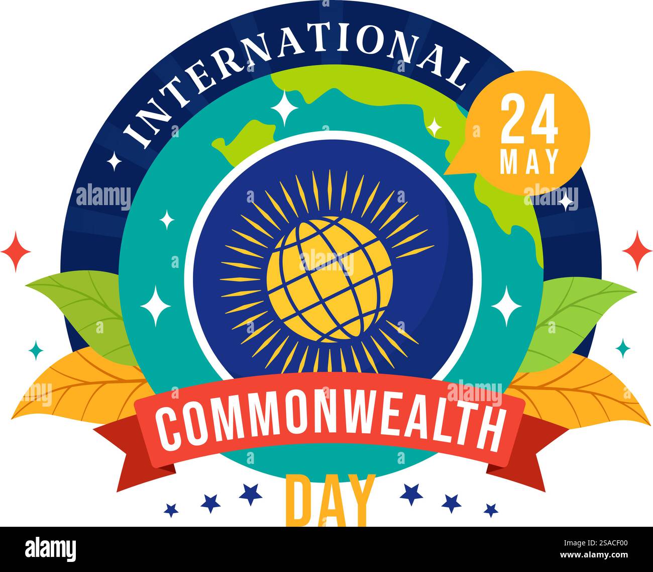 Commonwealth Day Vector Illustration on 24 may of Helps Guide ...