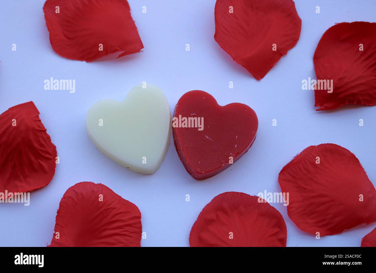 Heart shaped soaps Stock Photo - Alamy