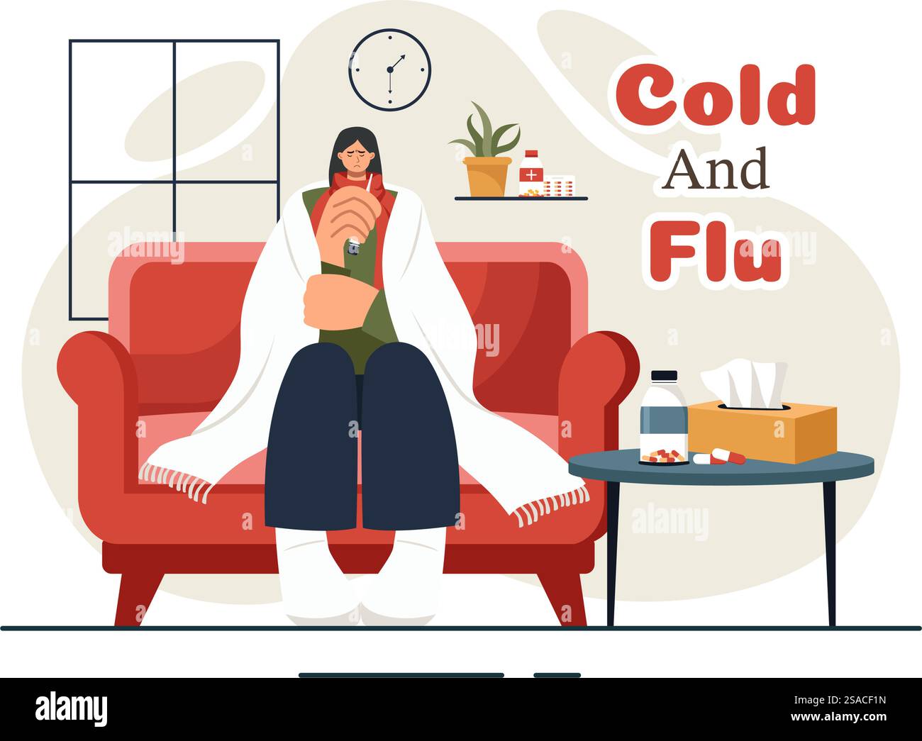 Get your flu Stock Vector Images - Alamy