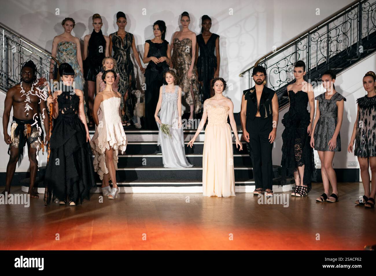 PARIS, FRANCE - JANUARY 29 French fashion designer, Franck Sorbier ...