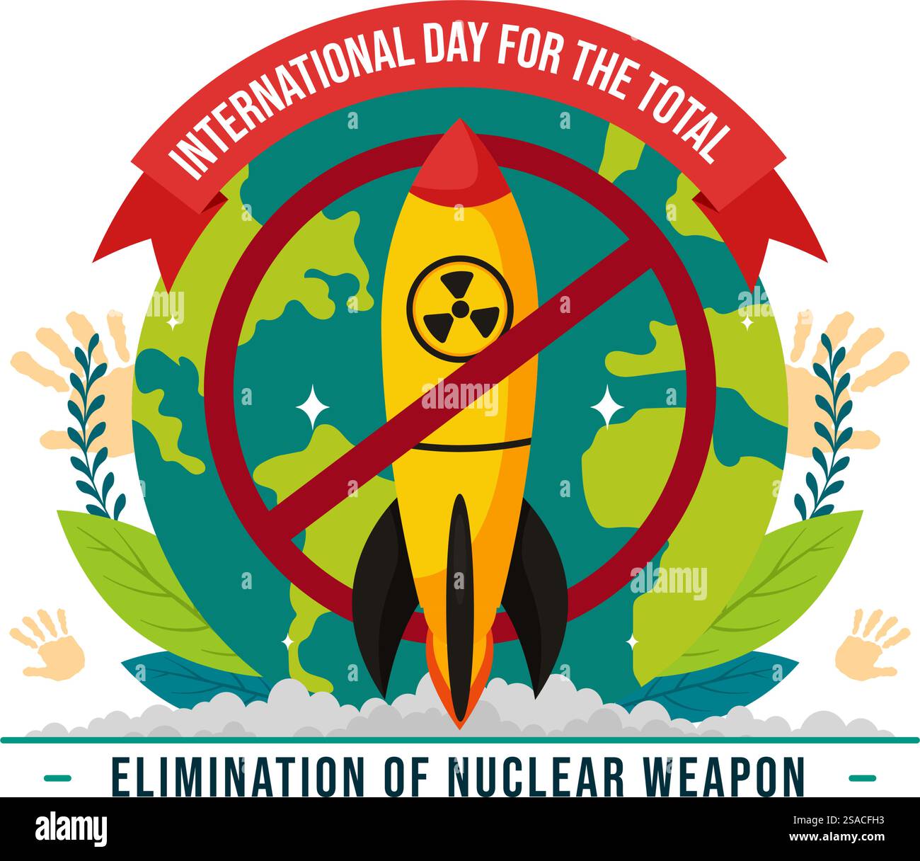 International Day for the Total Elimination of Nuclear Weapons Vector ...