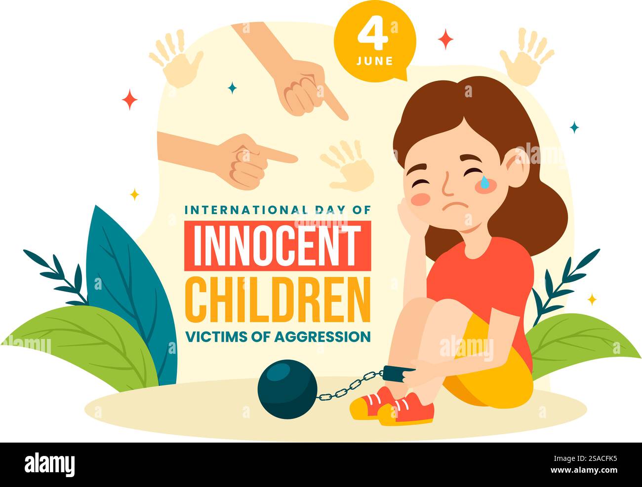 International Day of Innocent Children Victims of Aggression Vector ...