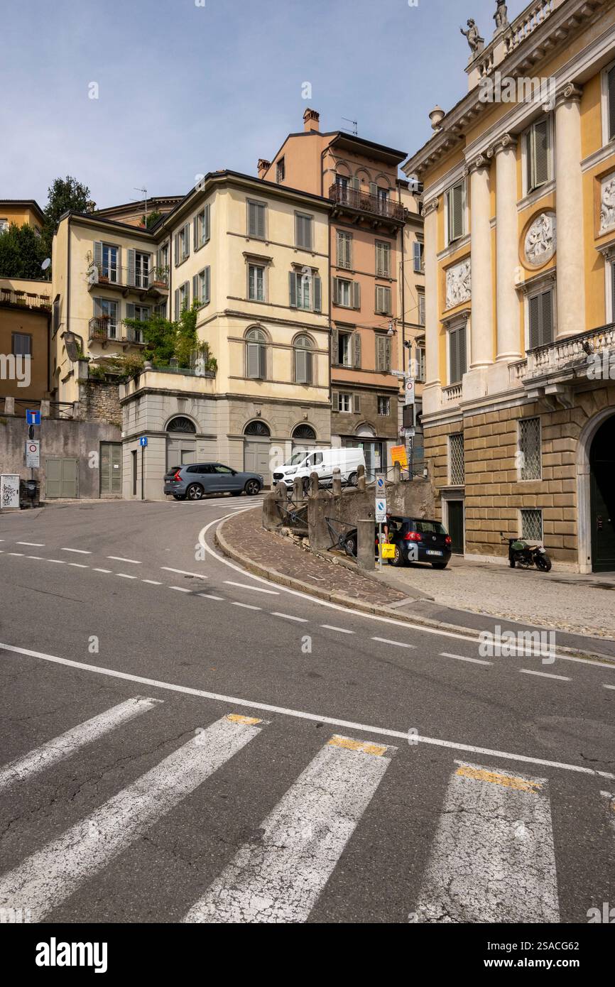 Traditional buildings in Bergamo, Italy Stock Photo - Alamy