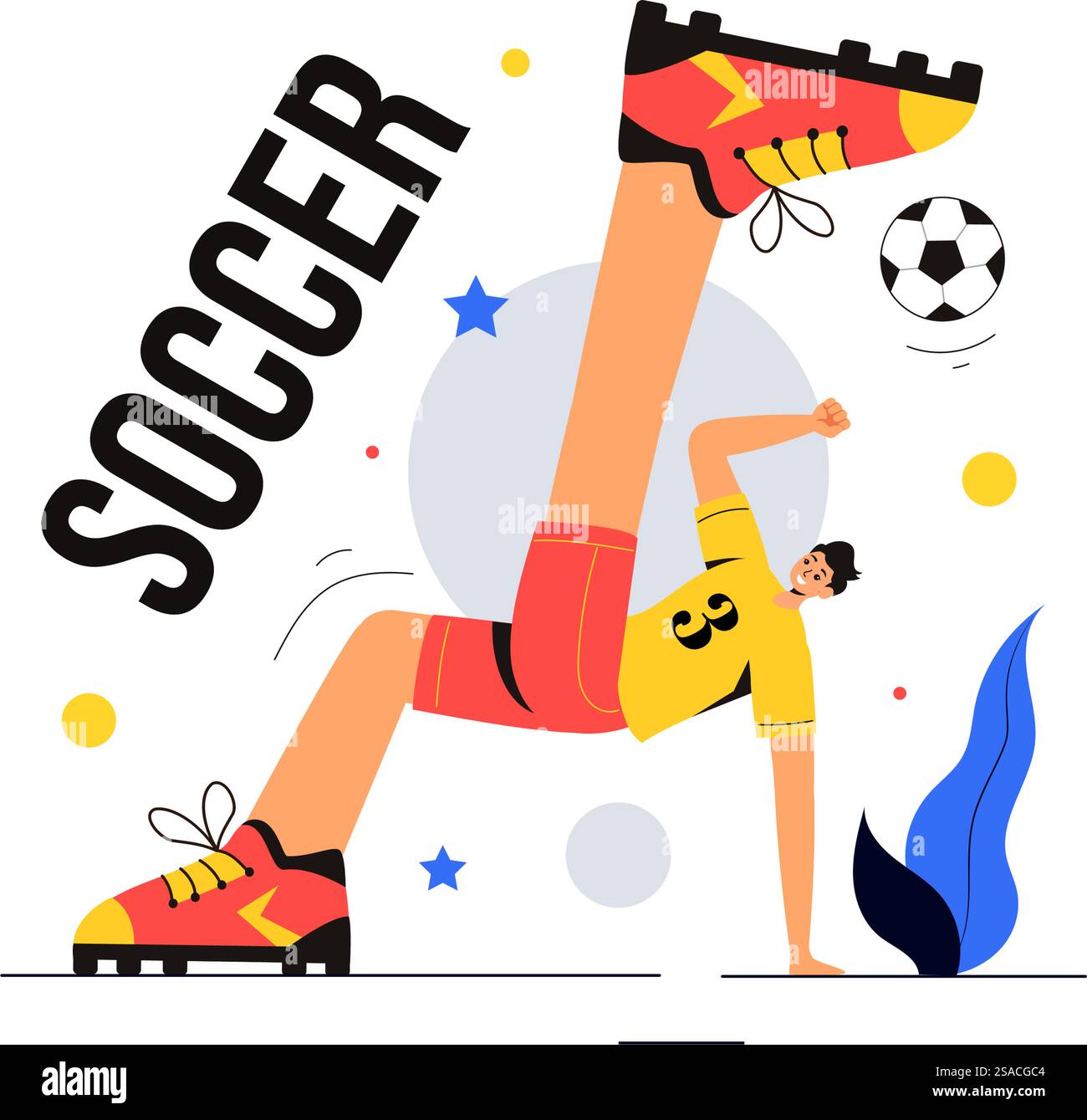 Soccer sports man on Stock Vector Images - Alamy