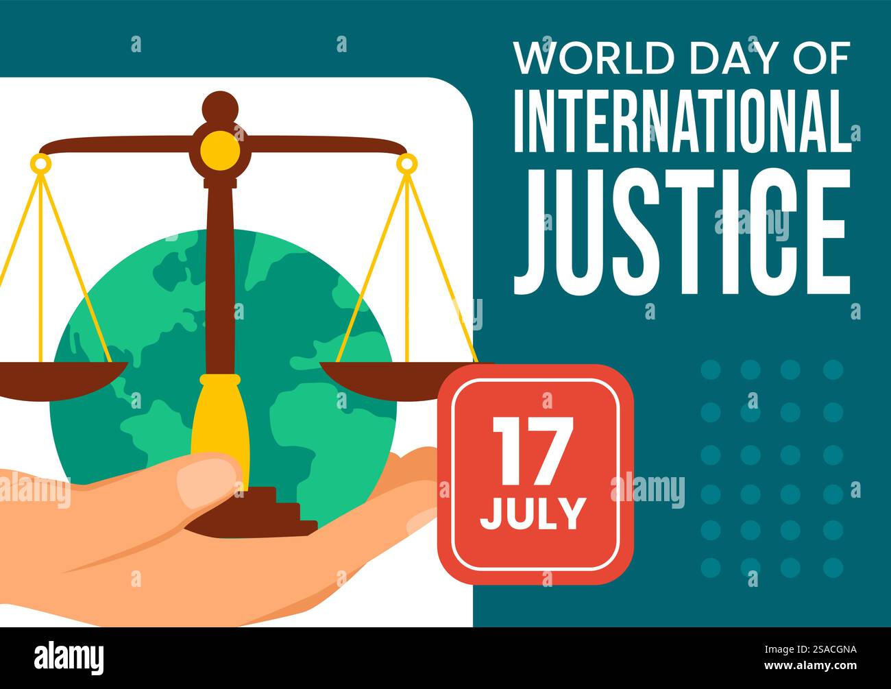 Day of Social Justice Social Media Background Flat Cartoon Hand Drawn ...