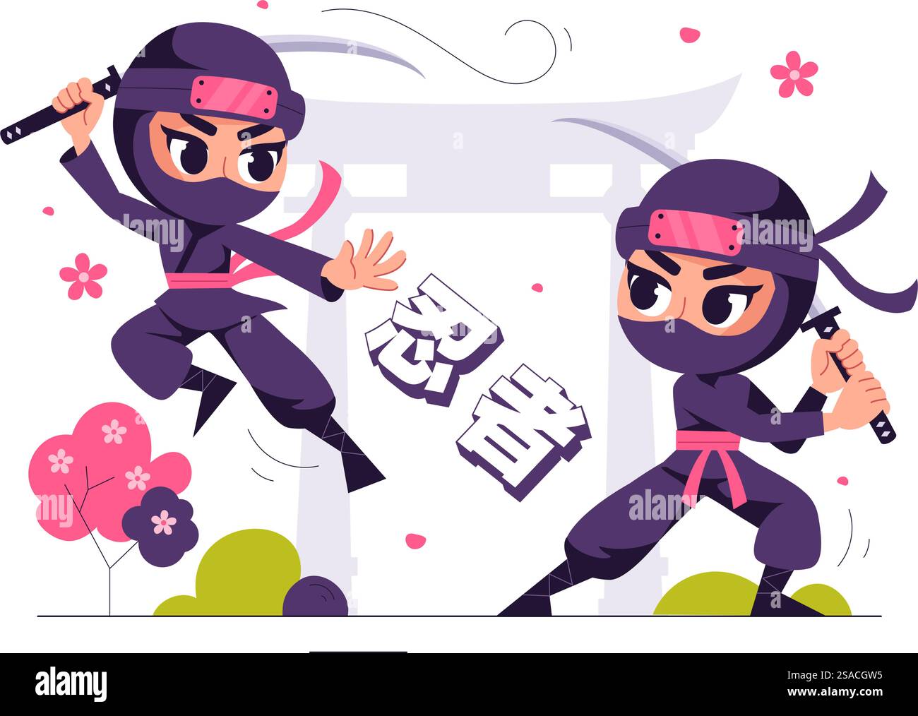Translation : Ninja Vector Illustration featuring a Ninja Shinobi ...