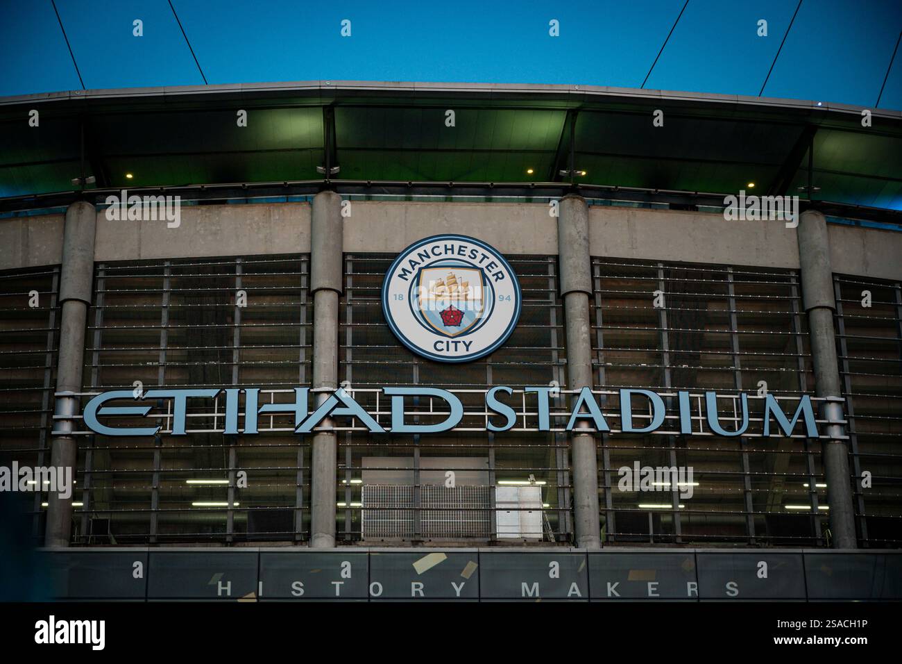 General view of the etihad stadium from the outside hi-res stock ...