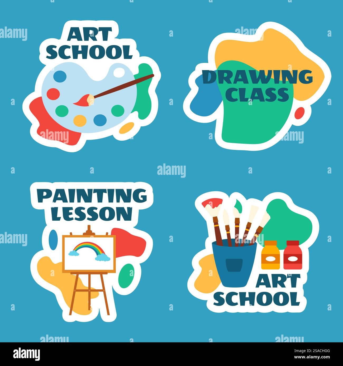 Kid art museum gallery Stock Vector Images - Alamy