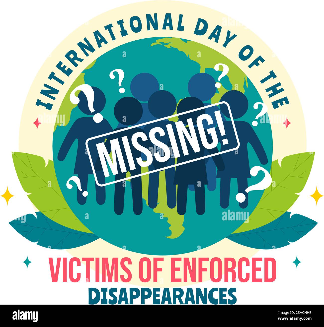 International Day of the Victims of Enforced Disappearances Vector ...