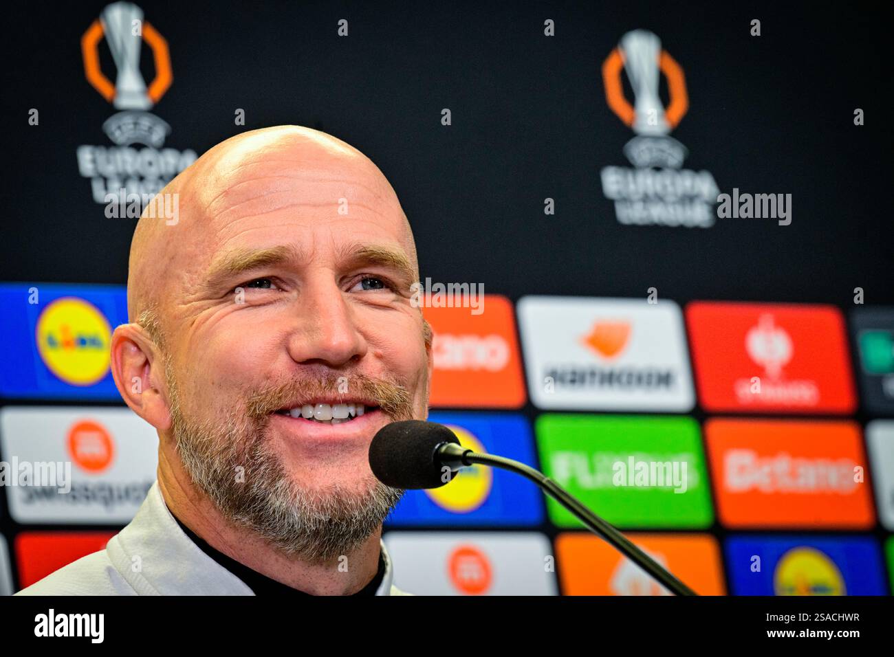 Prague, Czech Republic. 29th Jan, 2025. Head coach Henrik Rydstrom ...