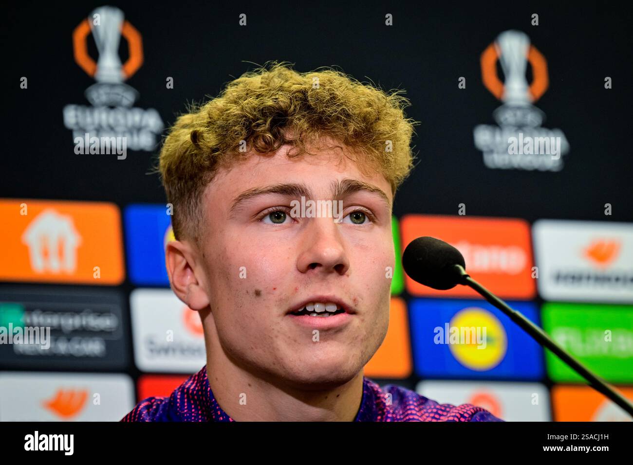Hugo Bolin attends a press conference of Malmo FF club before UEFA ...