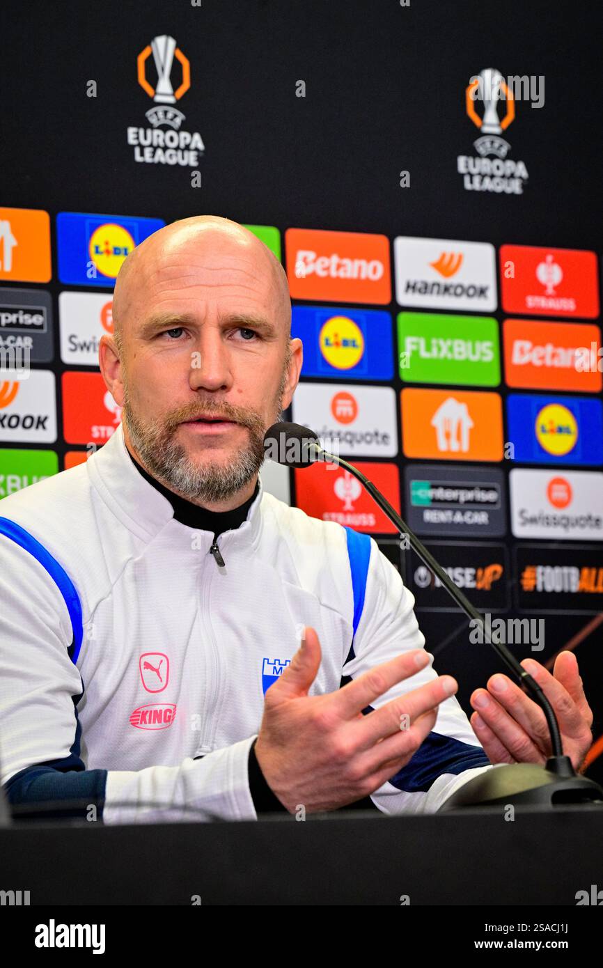 Prague, Czech Republic. 29th Jan, 2025. Head coach Henrik Rydstrom ...