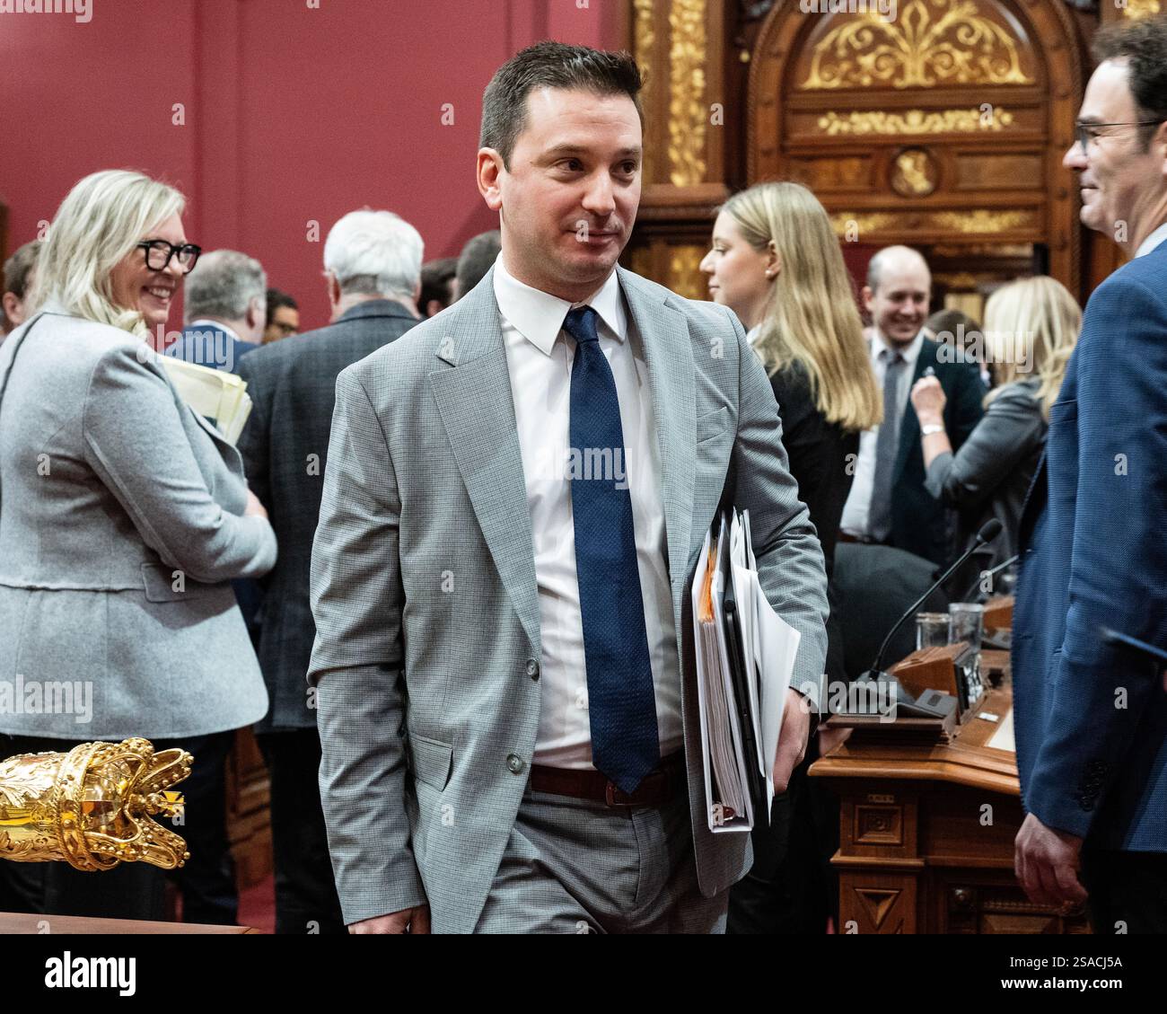 Quebec, Canada. 29th Jan, 2025. Quebec Minister of Justice Simon Jolin ...