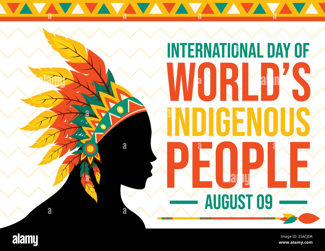 Vector Illustration for World Indigenous People Day on August 9 to ...