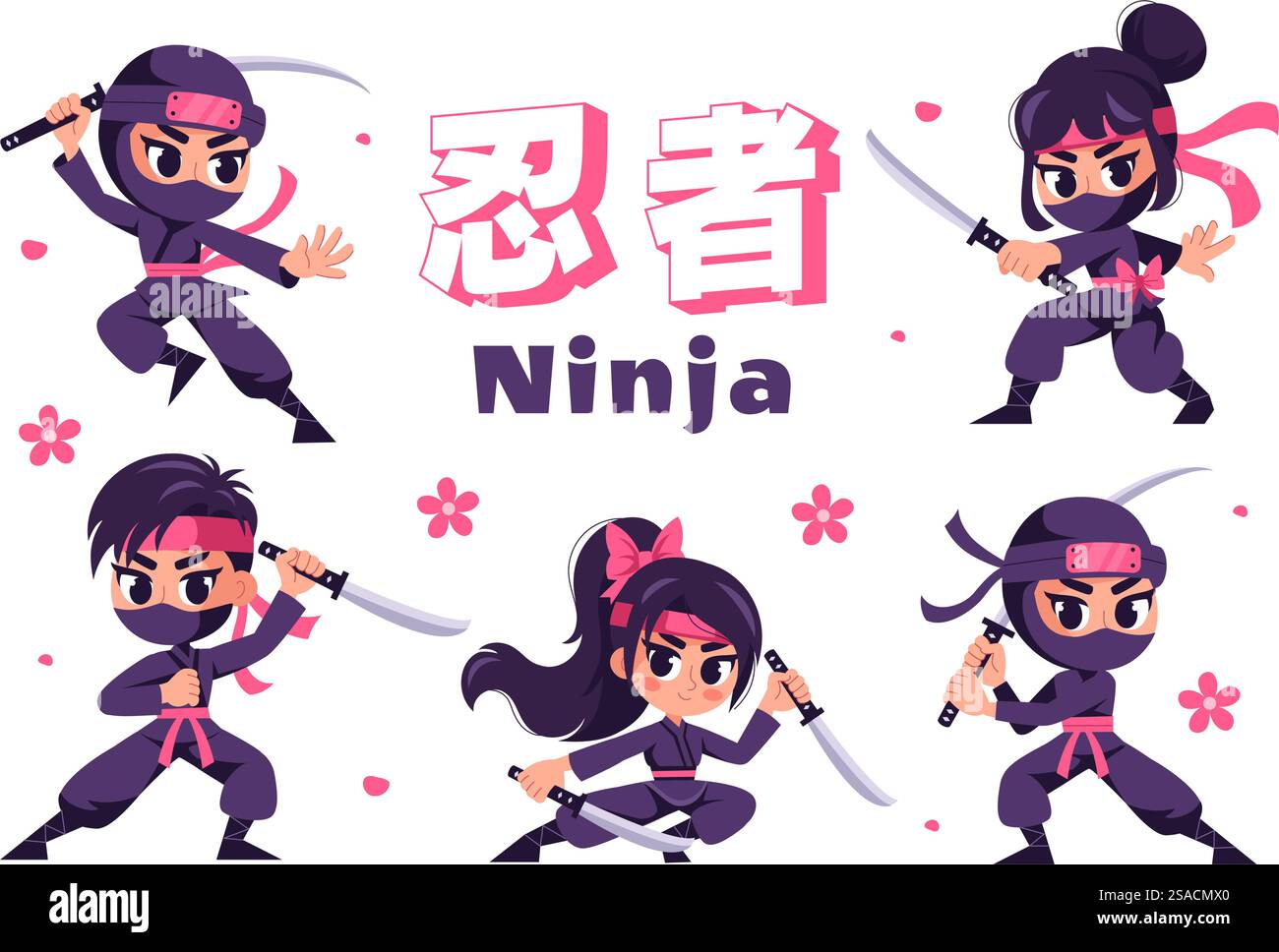 Translation : Ninja Vector Illustration featuring a Ninja Shinobi ...