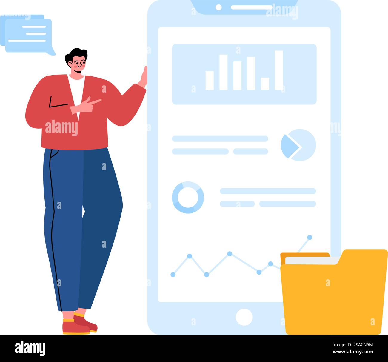Business Audit Documents Vector Illustration with Charts, Accounting ...