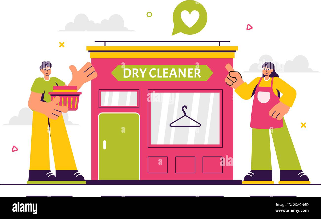 Laundromat services Stock Vector Images - Alamy