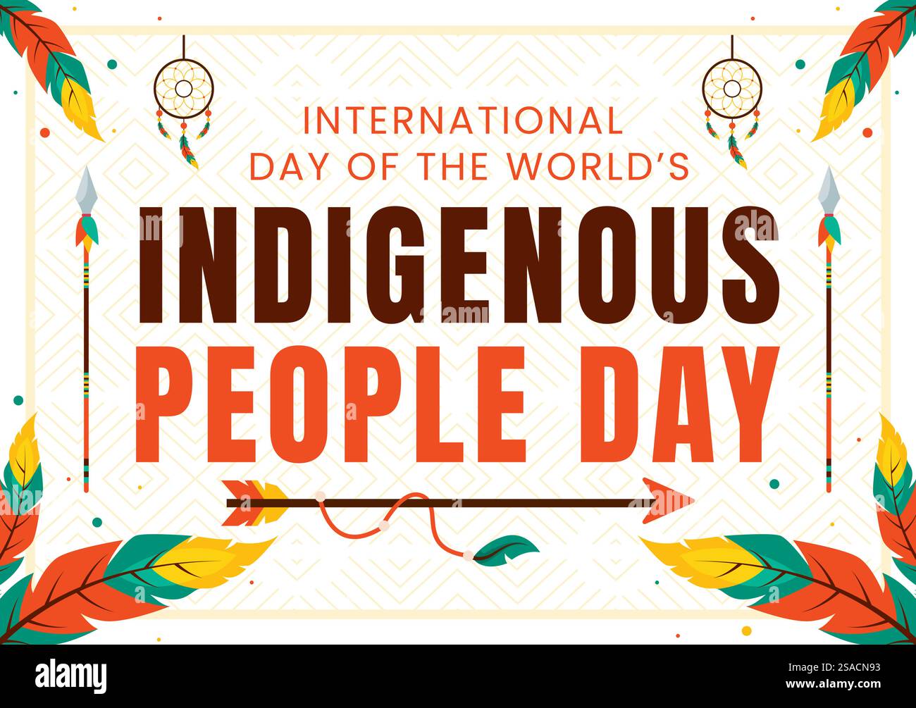Vector Illustration for World Indigenous People Day on August 9 to ...