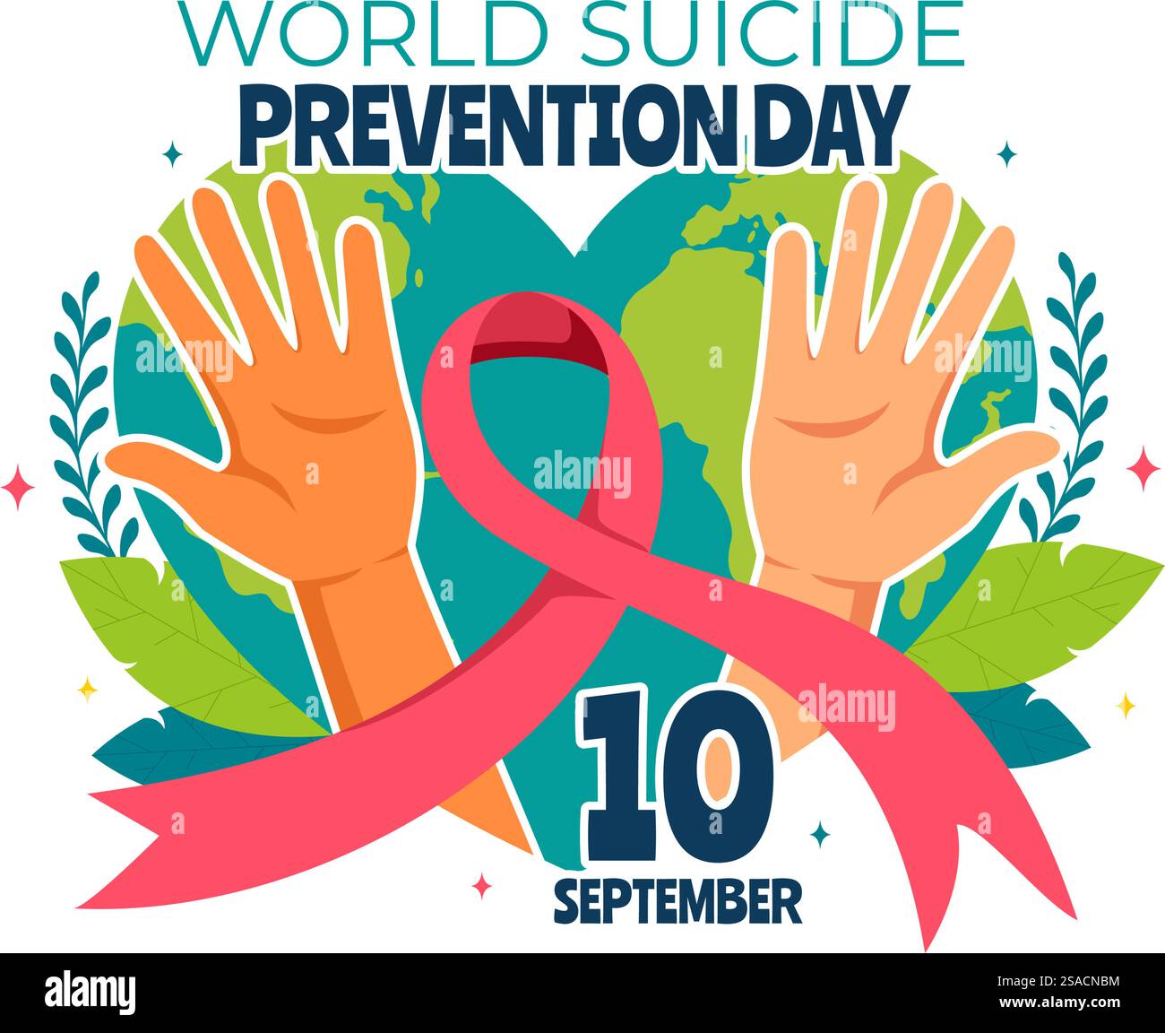 World Suicide Prevention Day Vector Illustration on September 10 with a ...