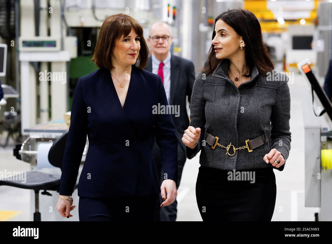 Chancellor Rachel Reeves speaks with Managing Director of Great Britain ...