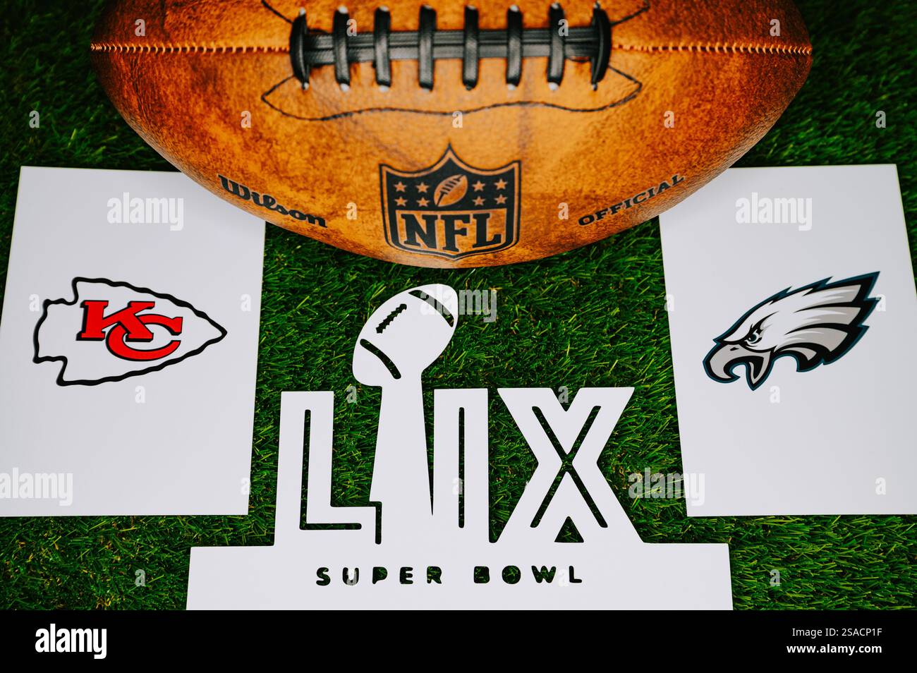 NEW ORLEANS, USA, JANUARY 27, 2025: Kansas City Chiefs vs. Philadelphia ...