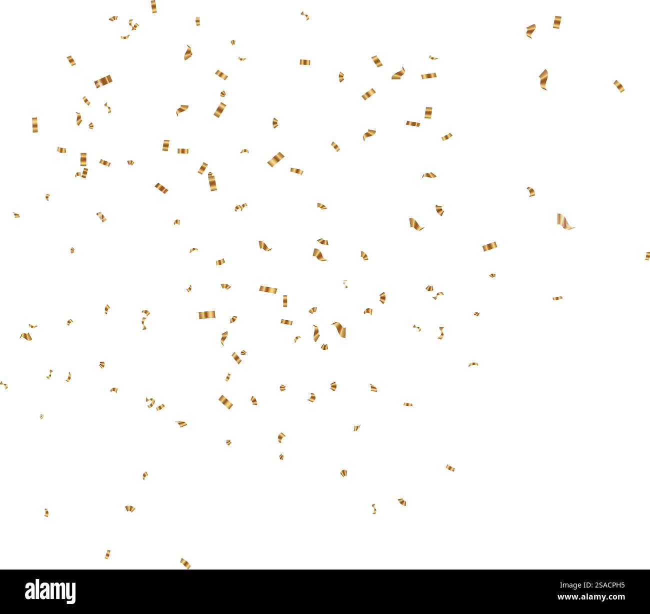 Golden confetti element. Vector illustration Stock Vector Image & Art ...