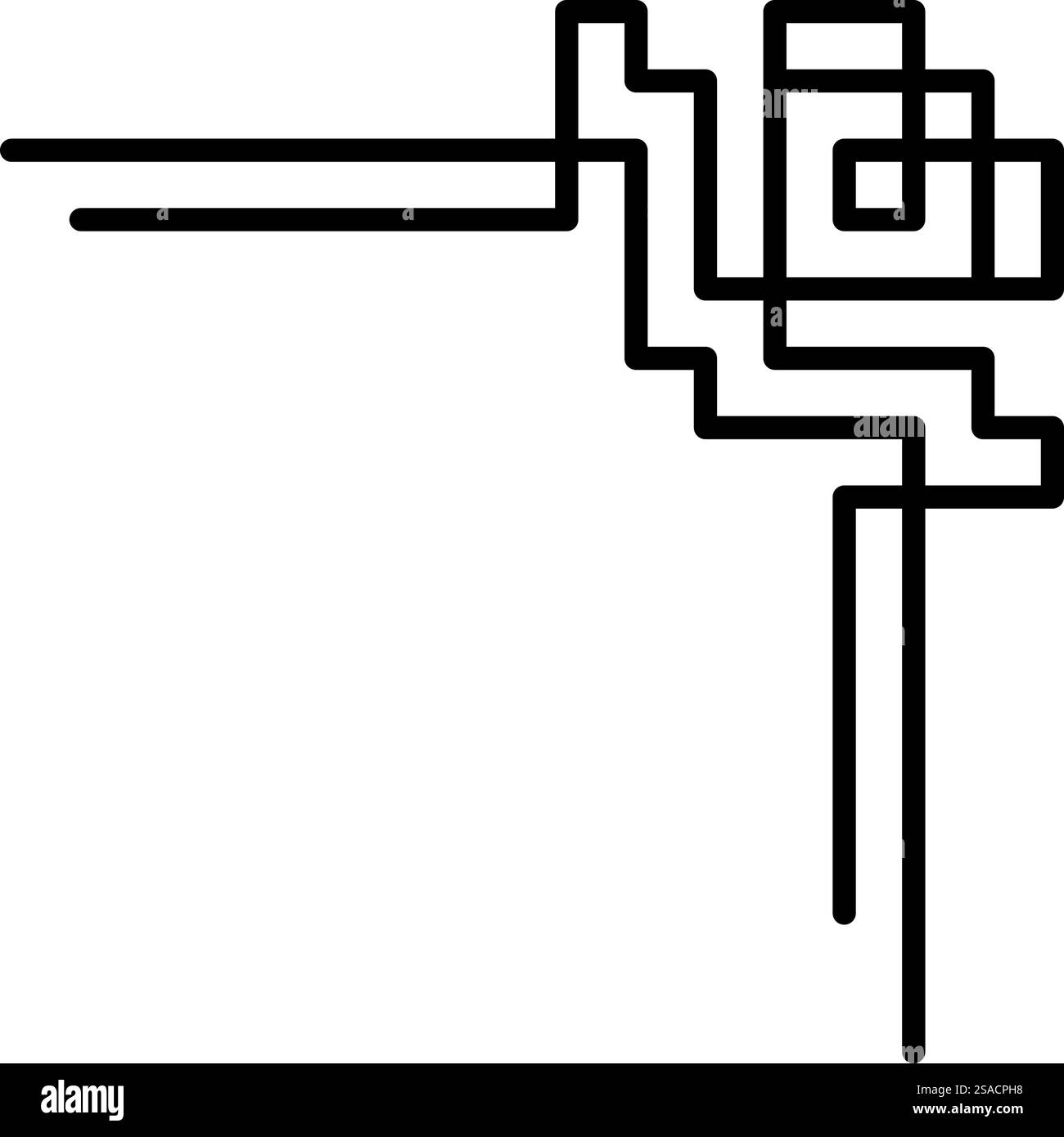 Drawing corner border design hi-res stock photography and images - Alamy