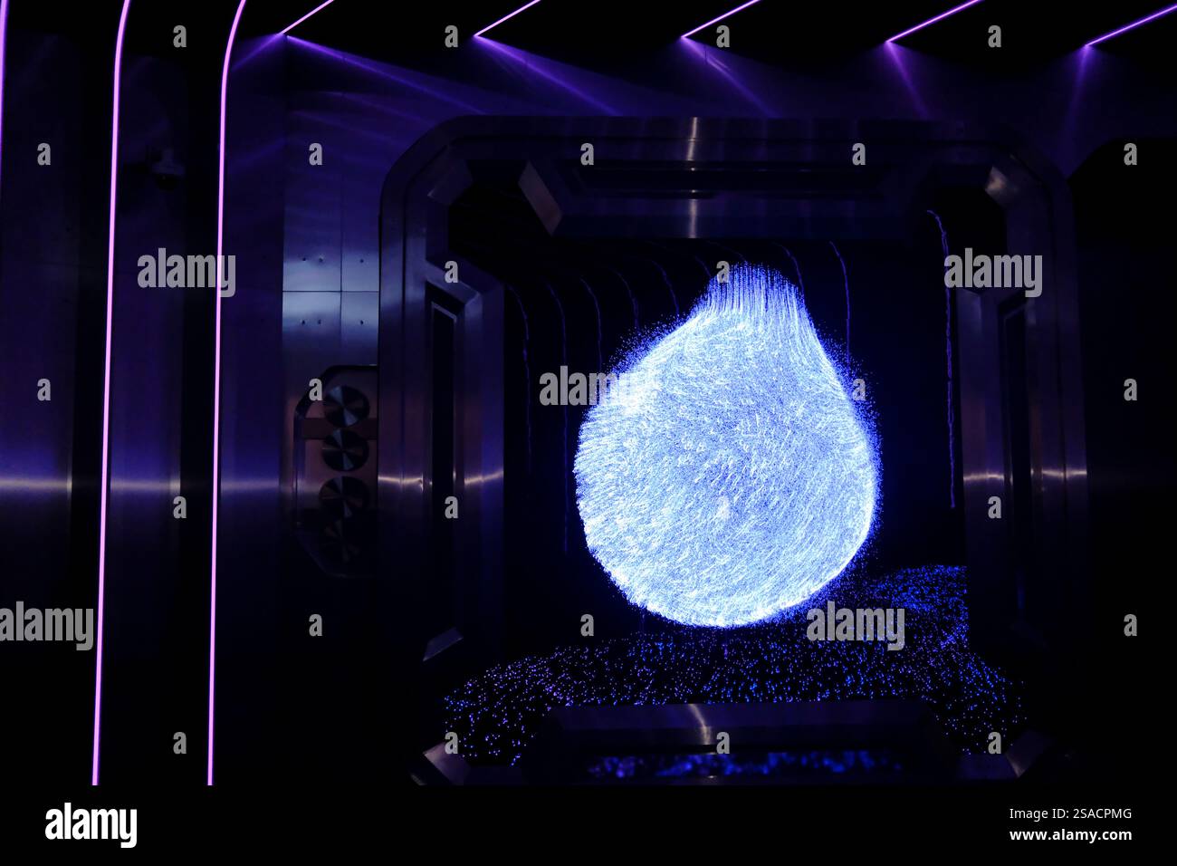 Museum of the Future. The Orbital Space Station (OSS) Hope exhibits ...