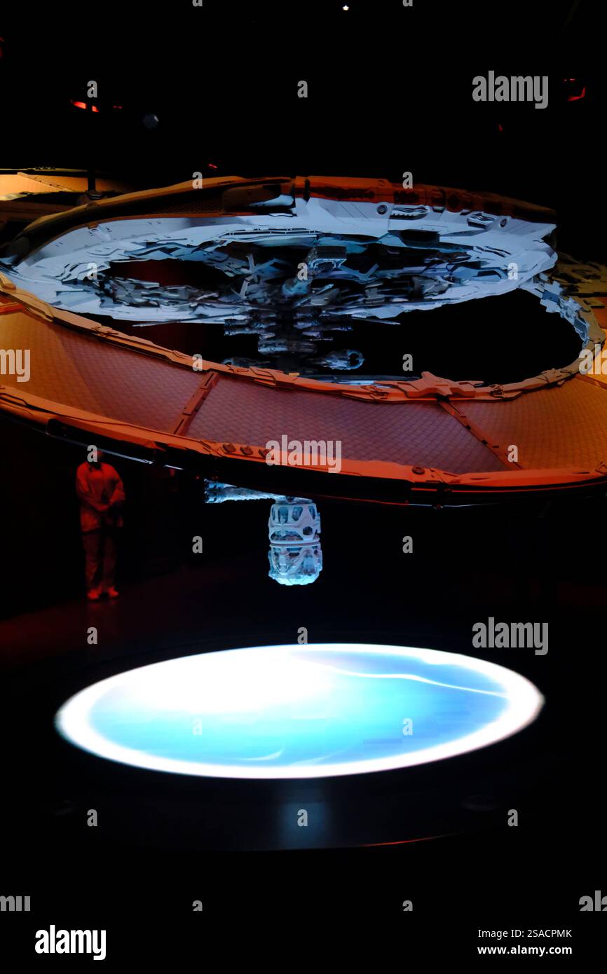 Museum of the Future. The Orbital Space Station (OSS) Hope exhibits ...