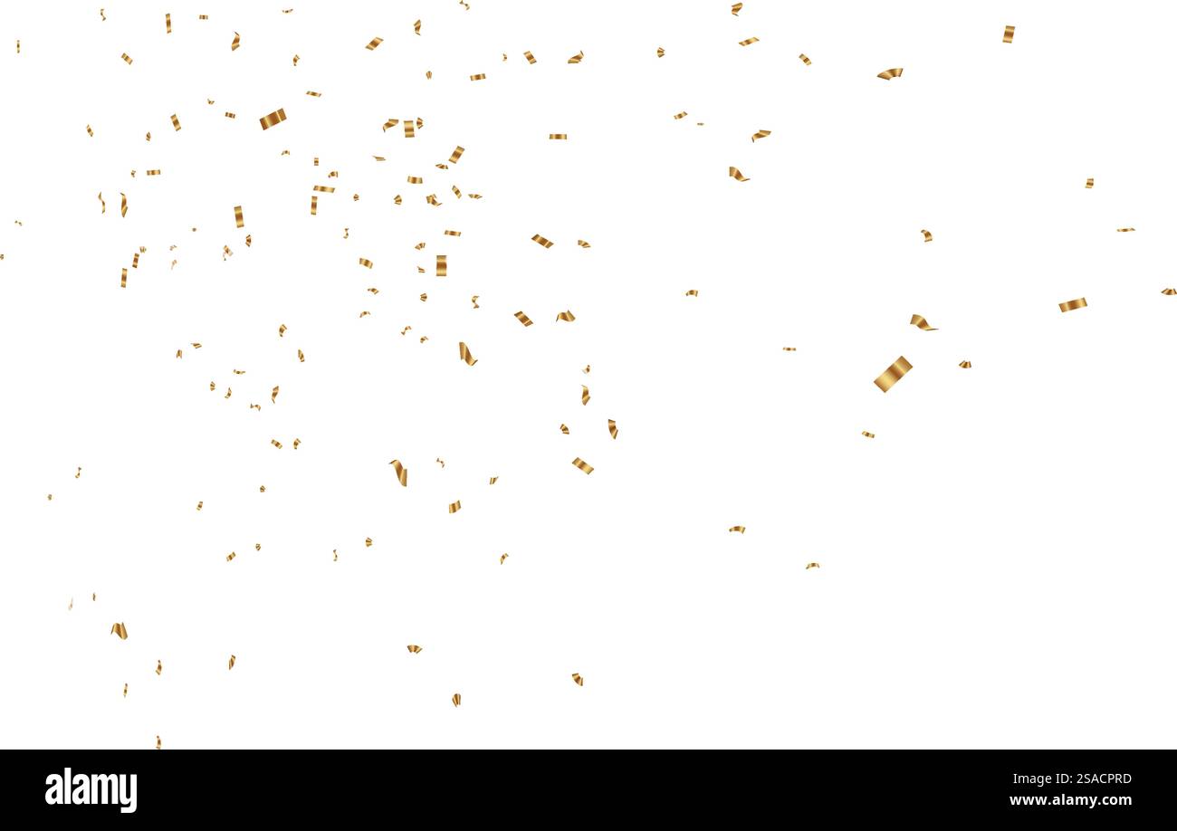 Golden confetti element. Vector illustration Stock Vector Image & Art ...