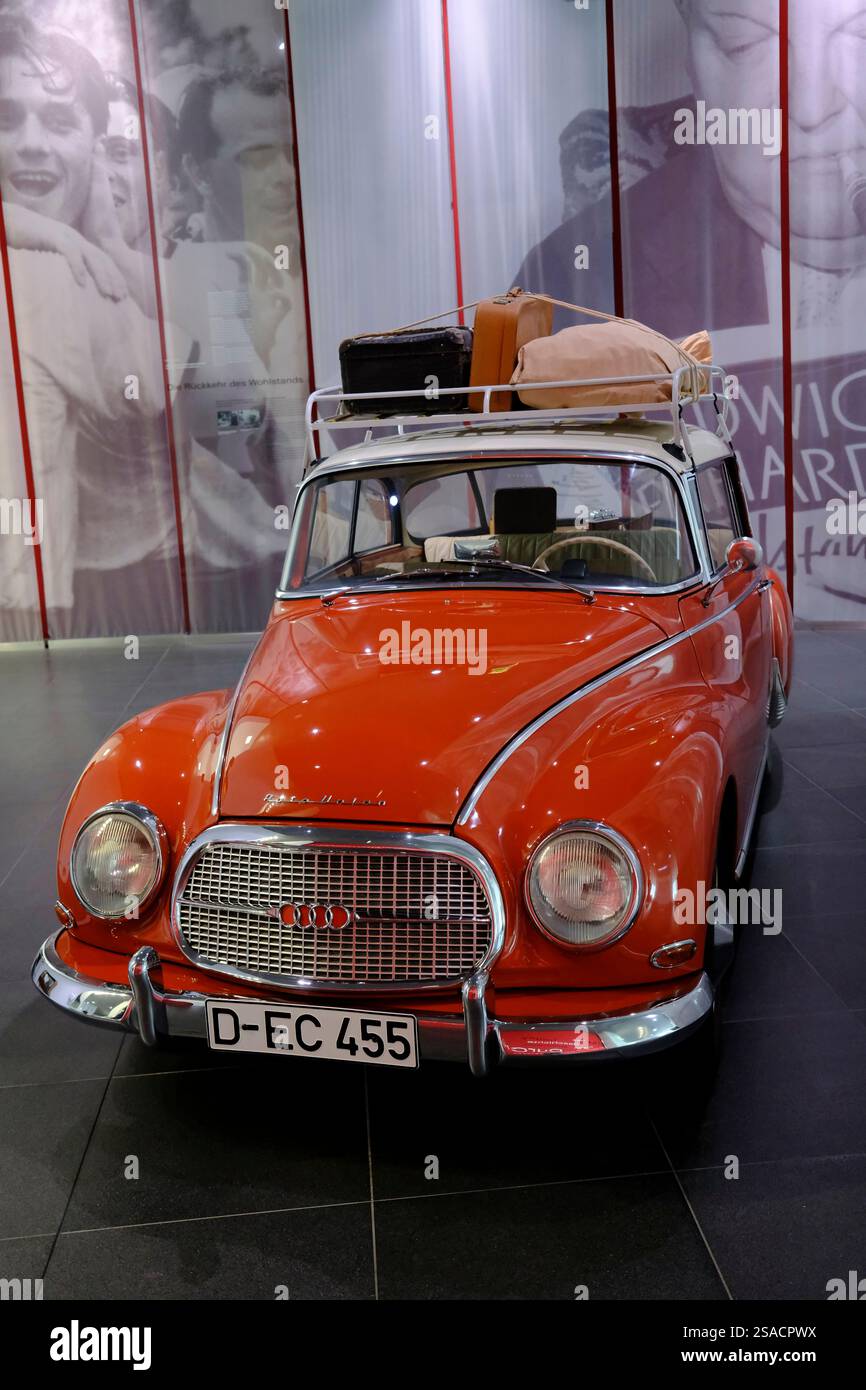 Audi Automobile Museum. Historic collection of Audi cars. Ingolstadt ...