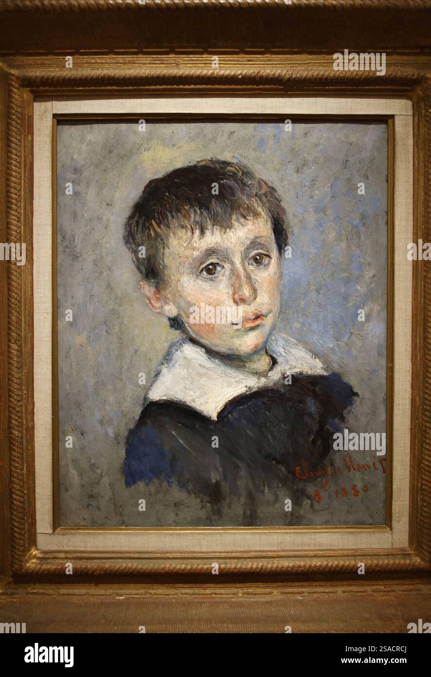 Marmottan Monet Museum, Paris, France.Portrait of Jean Monet, 1880, oil ...