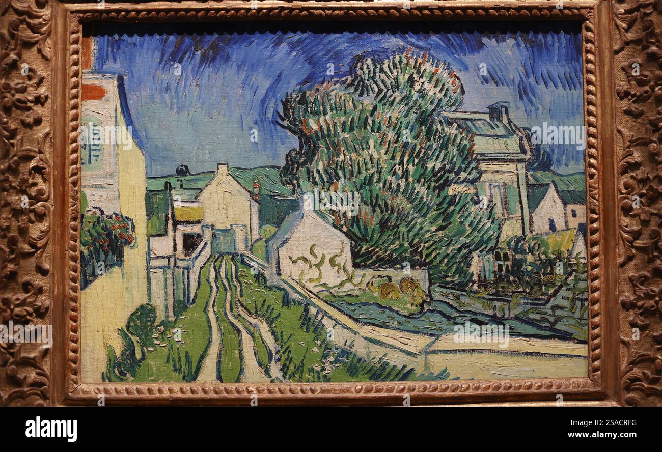 Orsay museum, Paris, France. Vincent Van Gogh.Pere Pilon’s house, oil ...