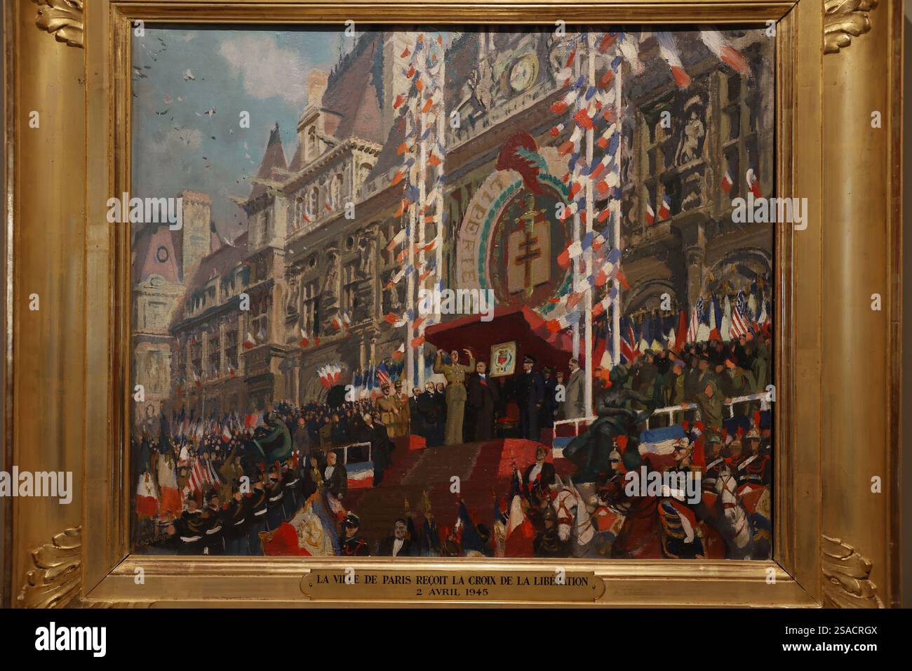 Musee de la legion d’honneur, Paris, France. .Andre Lagrange, La ville de Paris recoit la croix ...