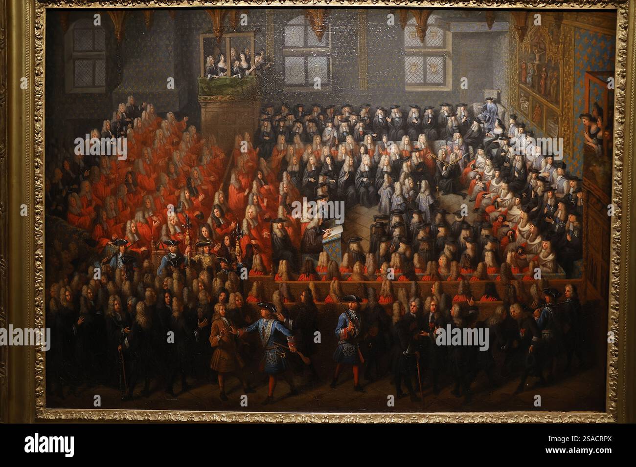 Carnavalet museum, Paris, France.Louis-Michel Dumesnil, Lit de Justice ...