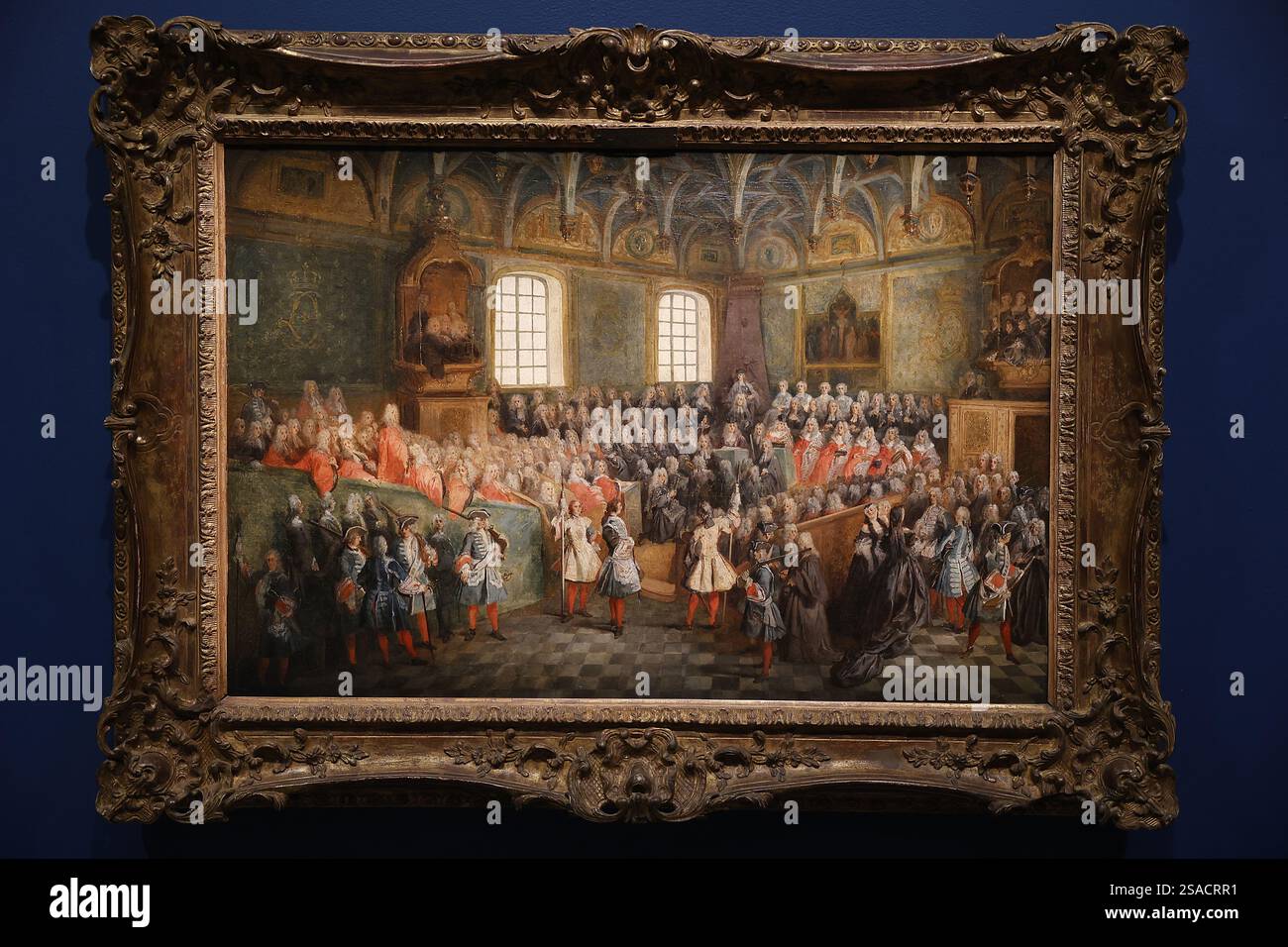 Carnavalet museum, Paris, France.Nicolas Lancret, The lit de justice ...