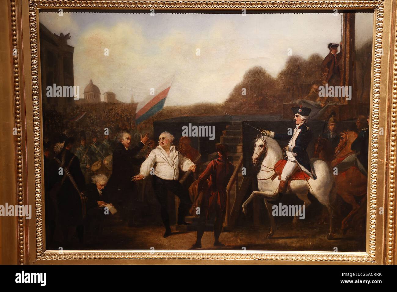 Carnavalet museum, Paris, France.Charles Benazech, Execution of Louis ...